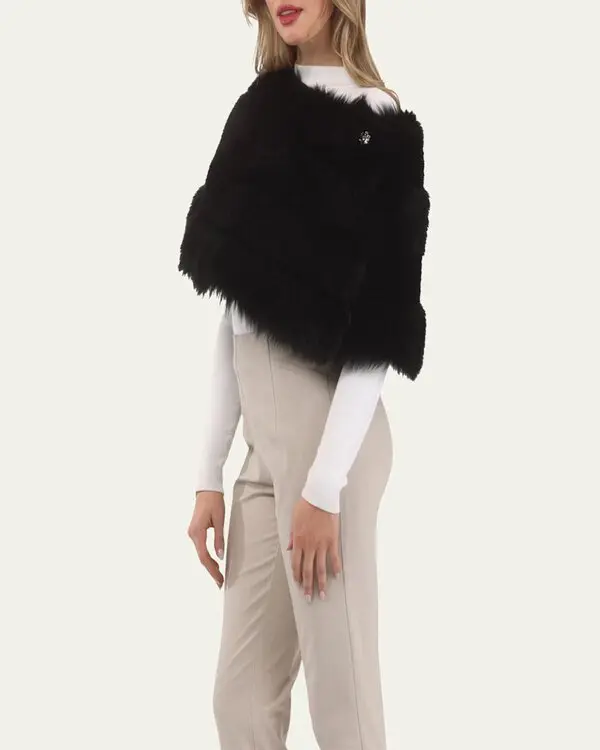 Gorski Reversible Merinillo Shearling Lamb Cape