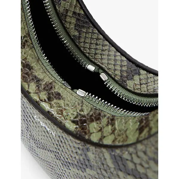 Coperni Snake-print Leather Crossbody Bag
