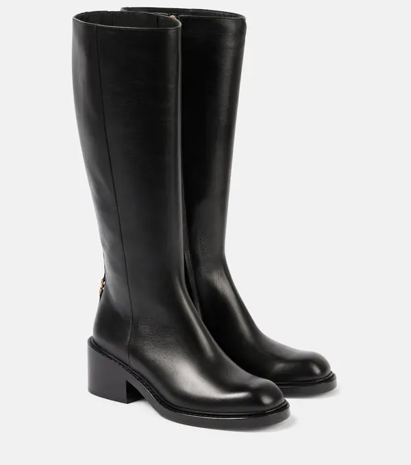 Chloé Marcie Leather Knee-high Boots