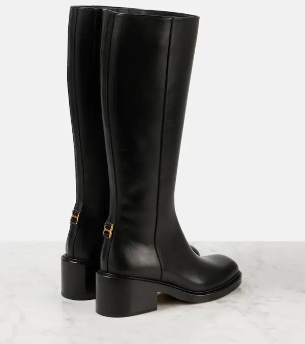Chloé Marcie Leather Knee-high Boots