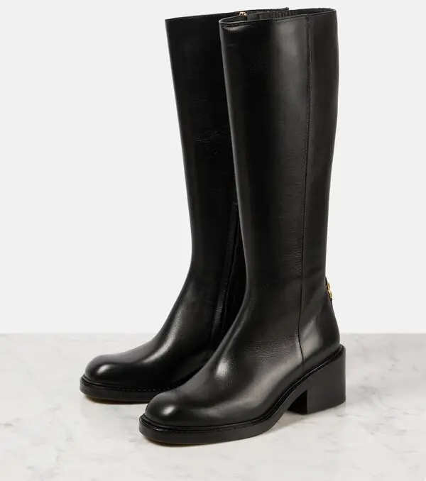 Chloé Marcie Leather Knee-high Boots