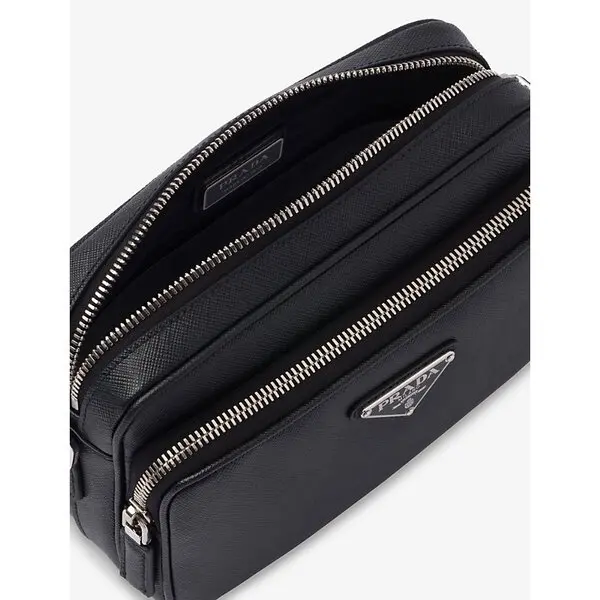 Prada Brand-plaque Saffiano Leather Shoulder Bag