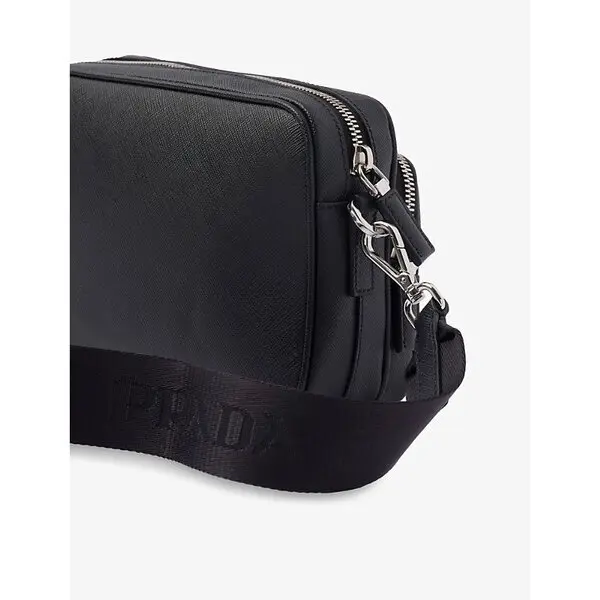 Prada Brand-plaque Saffiano Leather Shoulder Bag