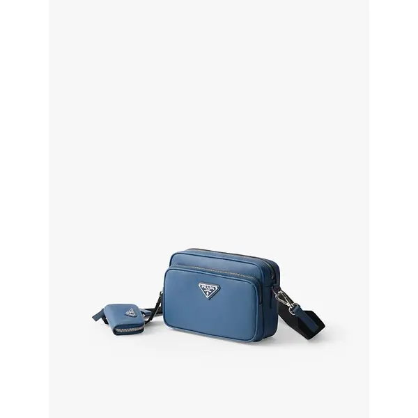 Prada Brand-plaque Saffiano Leather Shoulder Bag