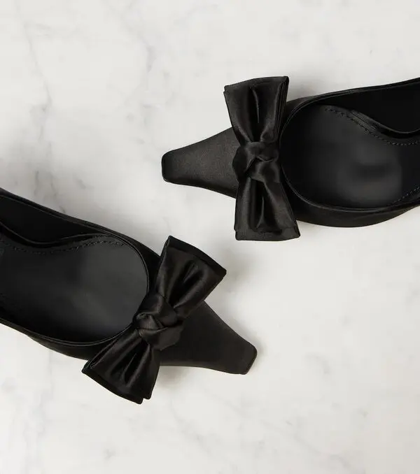 Dolce & Gabbana Bow-detail Satin Pumps