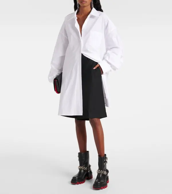 CHRISTIAN LOUBOUTIN Dune Bike Ankle Boots