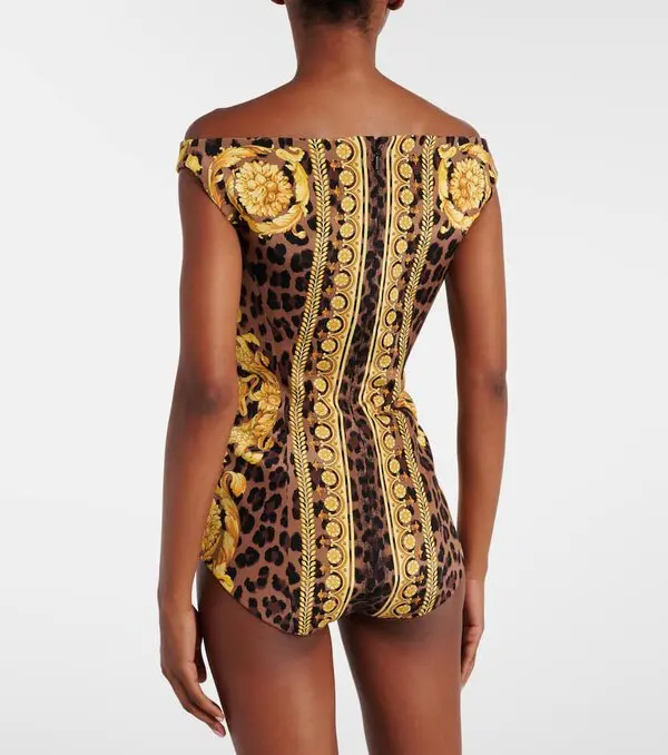 Versace Barocco Silk Bodysuit