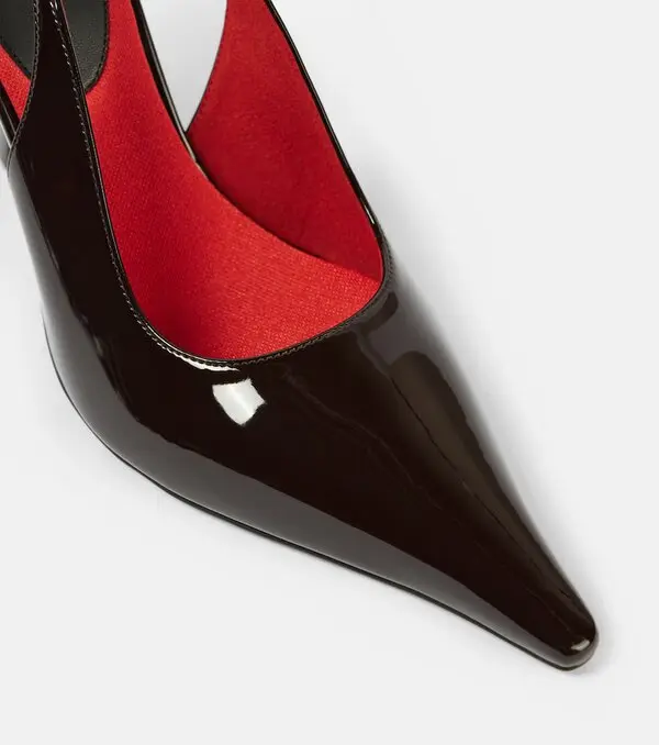 Stella McCartney Elsa Faux Leather Slingback Pumps - Brown
