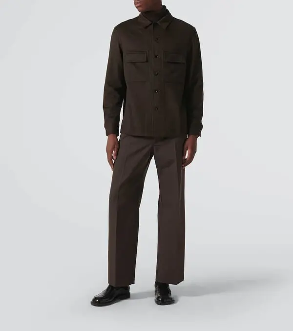Zegna Alba Cashmere Overshirt - Brown