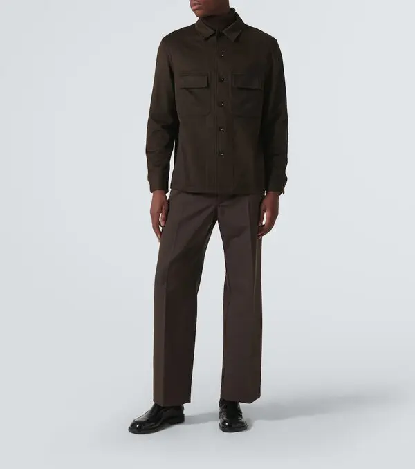 Zegna 100% Cashmere Overshirt Dark - Brown