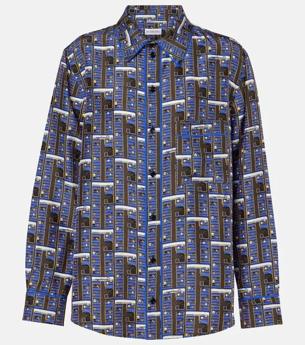 Burberry Printed Silk Shirt