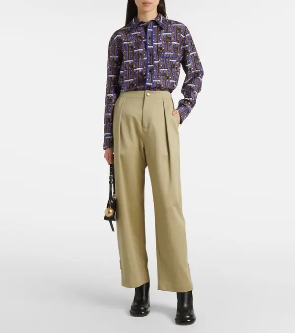 Burberry Printed Silk Shirt