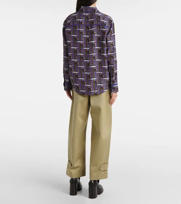 Burberry Printed Silk Shirt