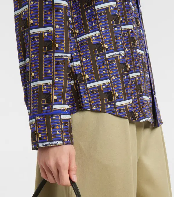 Burberry Printed Silk Shirt