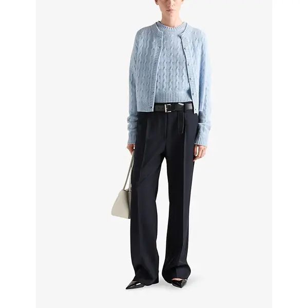 Prada Straight-leg Wool Trousers