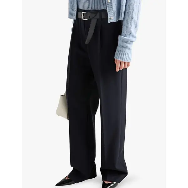Prada Straight-leg Wool Trousers
