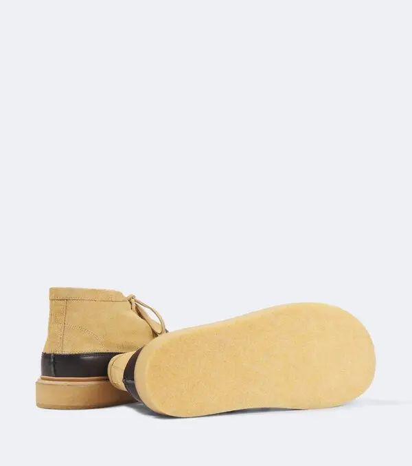 Marni Leather And Suede Desert Boots