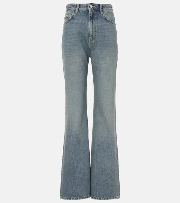Balenciaga Mid-rise Flared Jeans - Blue