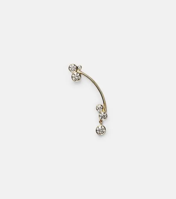 Sophie Bille Brahe Grand Stella 14kt Single Earring With Diamonds - Gold