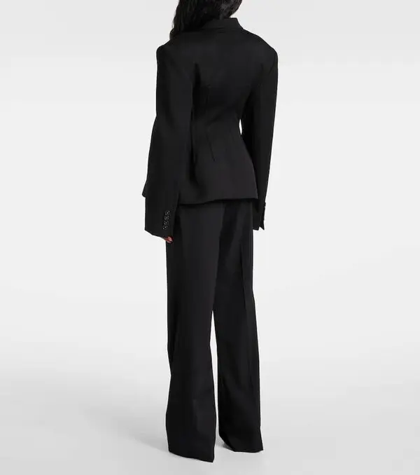 Stella McCartney Single-breasted Wool Blazer - Black