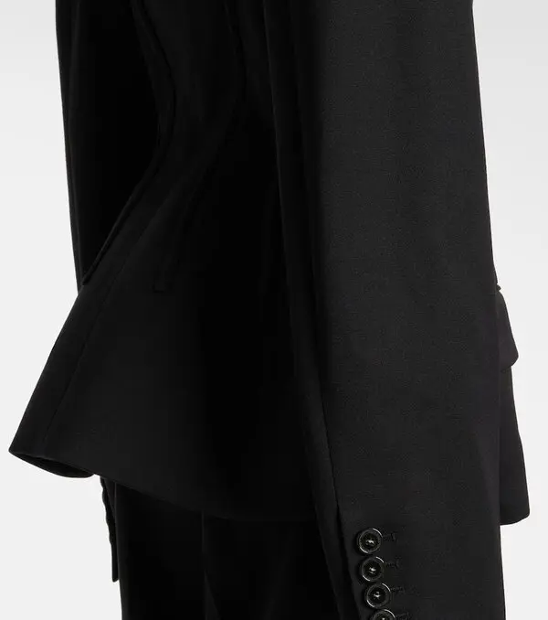 Stella McCartney Single-breasted Wool Blazer - Black