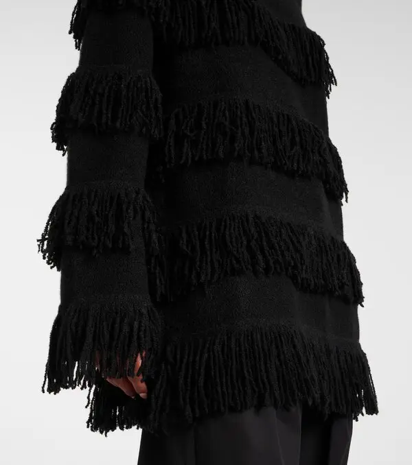 LISA YANG Agneta Fringed Cashmere-blend Sweater - White