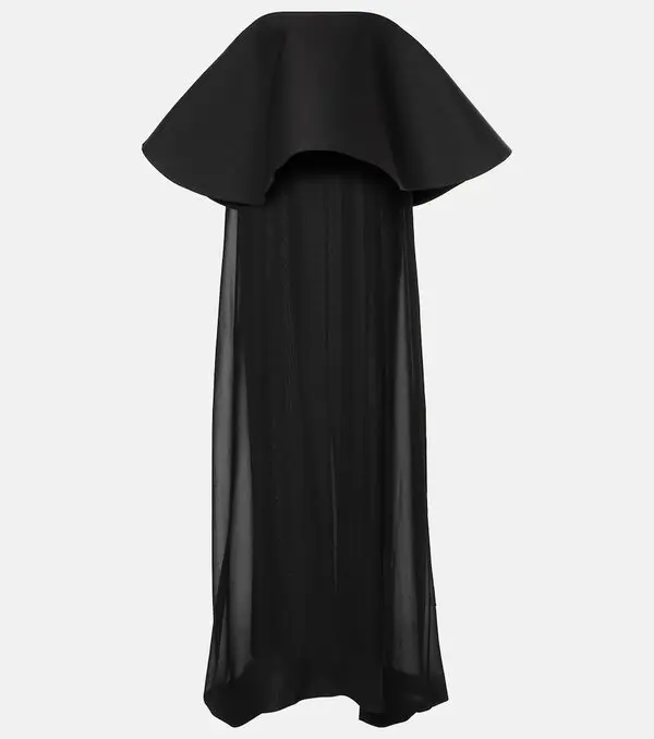 Jacquemus La Robe Vela Maxi Dress - Black