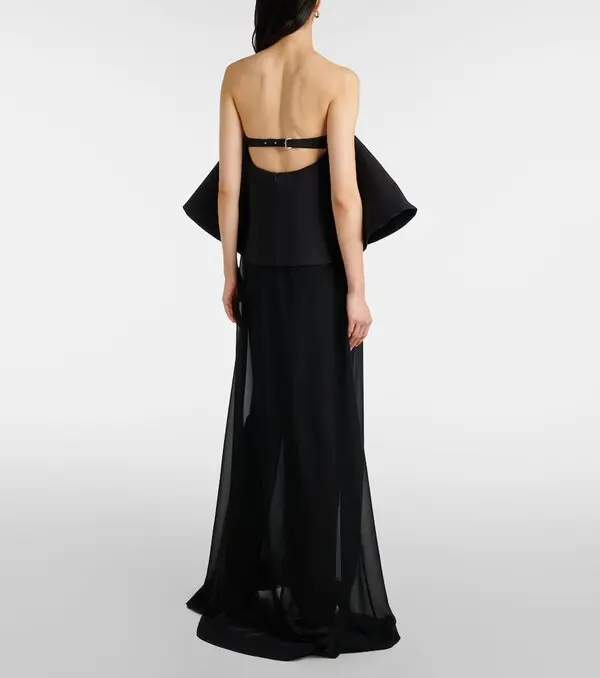Jacquemus La Robe Vela Wool And Silk Maxi Dress