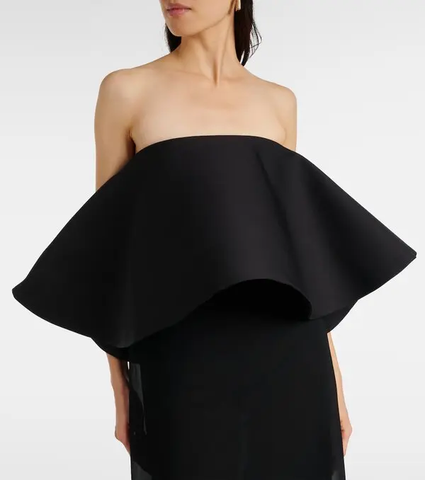 Jacquemus La Robe Vela Wool And Silk Maxi Dress