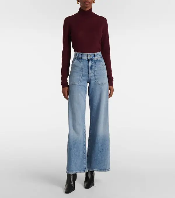 FRAME Modern Pocket Wide-leg Jeans