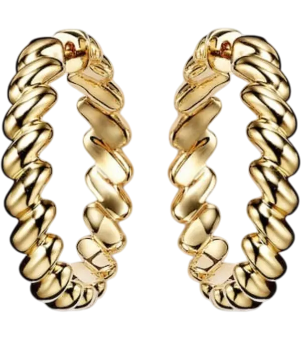 ANITA KO Coil 18kt Hoop Earrings - Gold