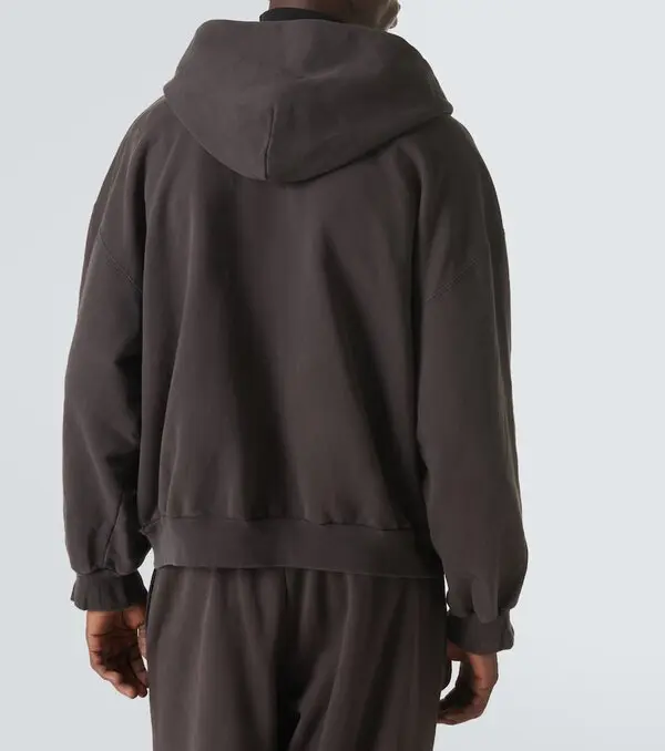Balenciaga Printed Cotton Jersey Hoodie