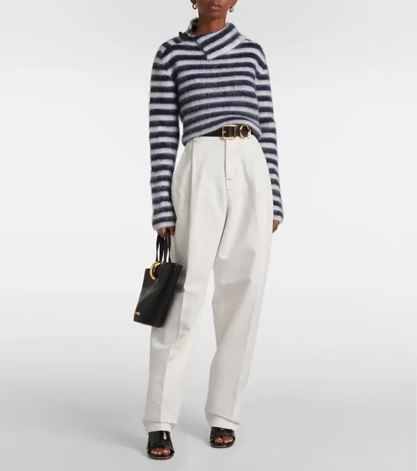 Jacquemus The Curzio De-nîmes High-rise Jeans - White