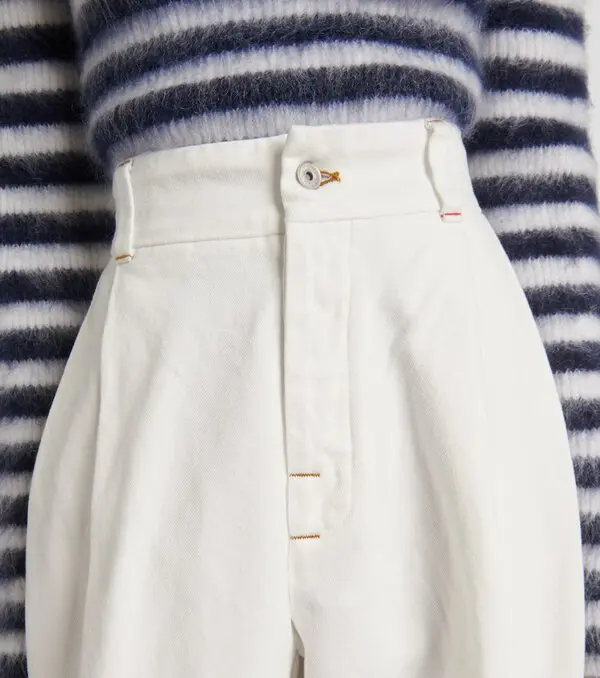 Jacquemus The Curzio De-nîmes High-rise Jeans - White
