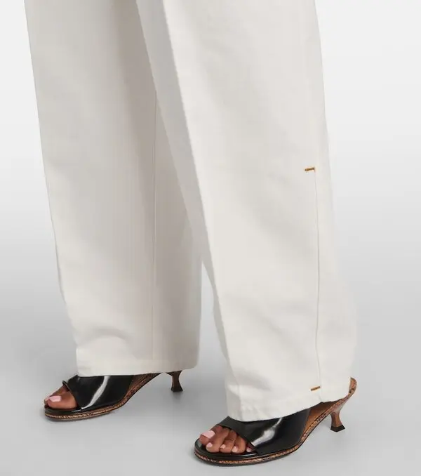Jacquemus The Curzio De-nîmes High-rise Jeans - White