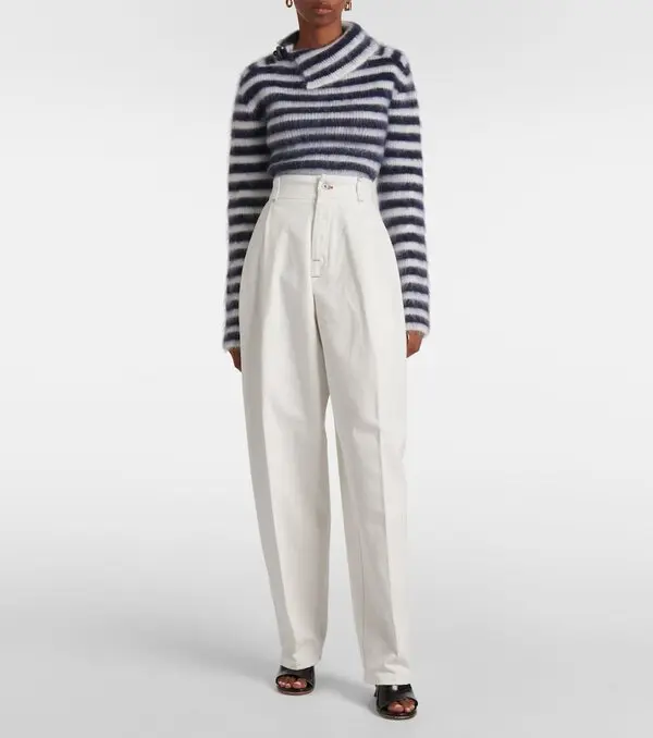 Jacquemus The Curzio De-nîmes High-rise Jeans - White