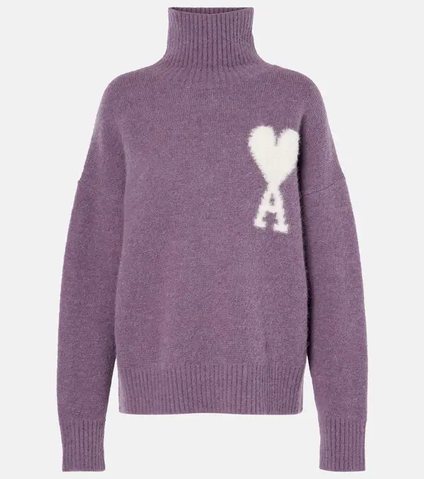 Ami De Cœur Wool-blend Turtleneck Sweater