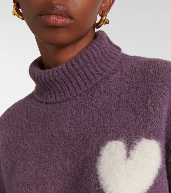 Ami De Cœur Wool-blend Turtleneck Sweater