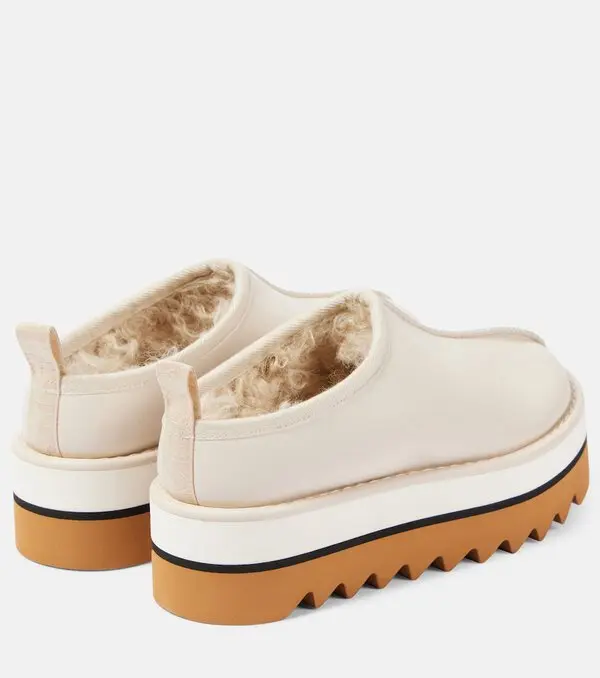 Stella McCartney Sneak-elyse Faux Leather Mules