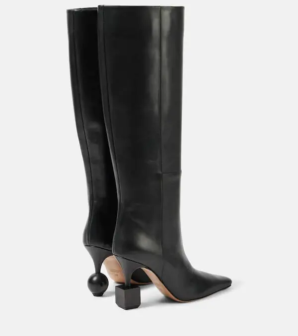 Jacquemus The Bisou Leather Knee-high Boots