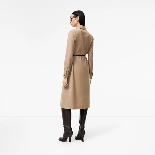 Burberry Wool Jersey Shirt Dress