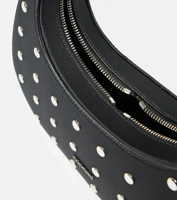 Coperni Swipe Small Studded Faux Leather Shoulder Bag