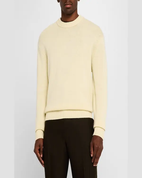 FRAME Wool-cashmere Crew Neck Sweater - Grey Beige