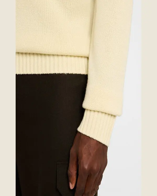 FRAME Wool-cashmere Crew Neck Sweater - Grey Beige
