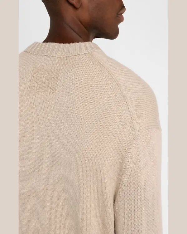 FRAME Wool-cashmere Crew Neck Sweater - Grey Beige