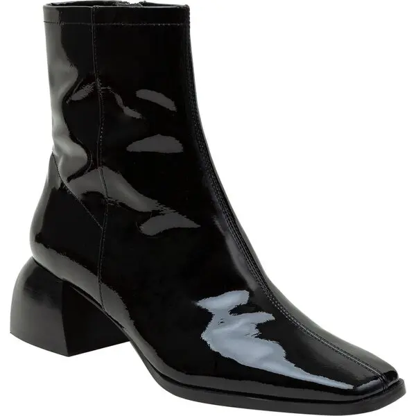 Linea Paolo Saylor Leather Boots - Black Patent
