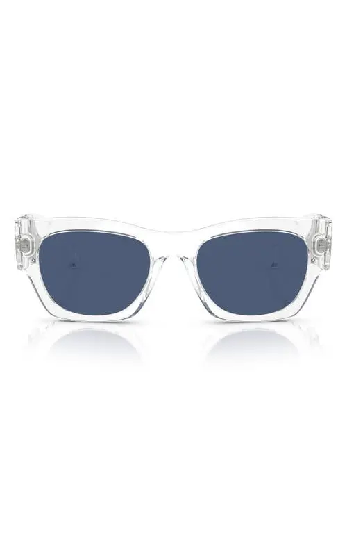 Versace 52mm Pillow Sunglasses - Crystal