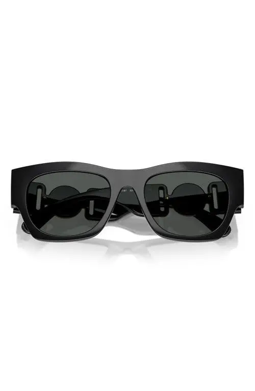 Versace 52mm Pillow Sunglasses - Dark Grey