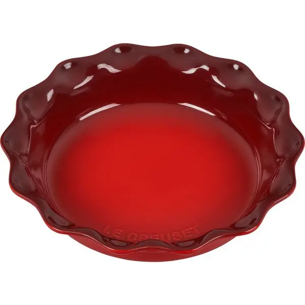 LE CREUSET Heritage 9-inch Stoneware Pie Dish - Cerise