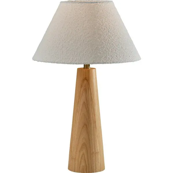 ADESSO Brayden Tapered Table Lamp - Natural Wood
